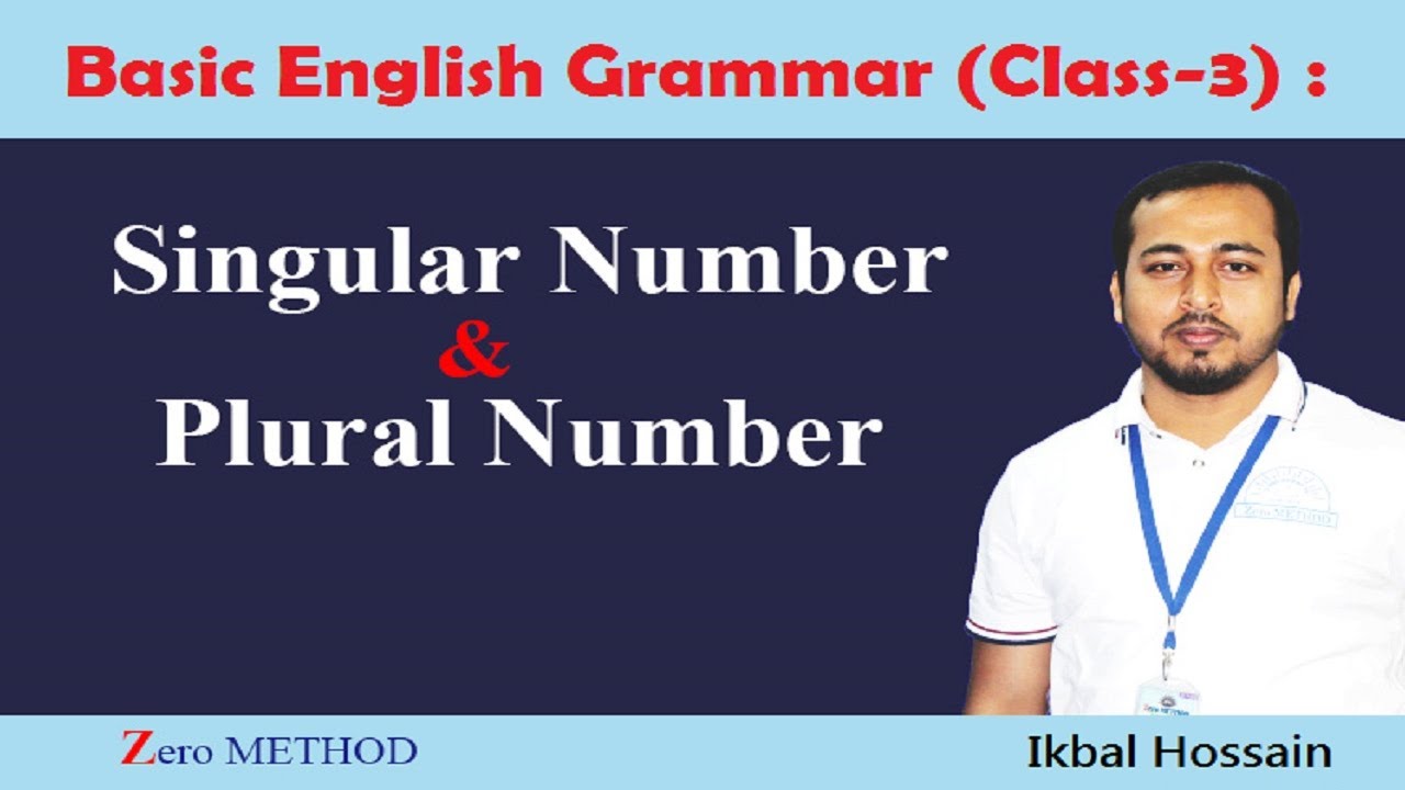 Learn Basic English Grammar | Singular Number | Plural Number... - YouTube