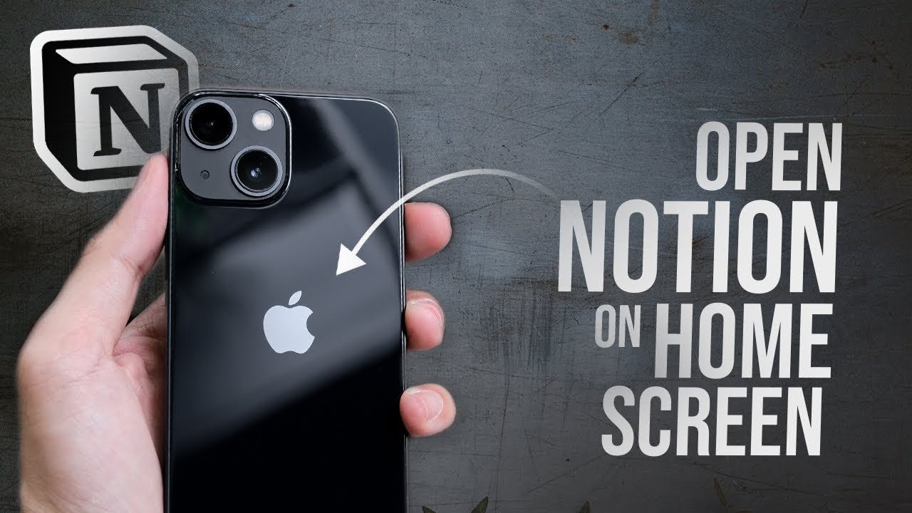 How to Open Notion App on iPhone on Home Screen (tutorial) - YouTube