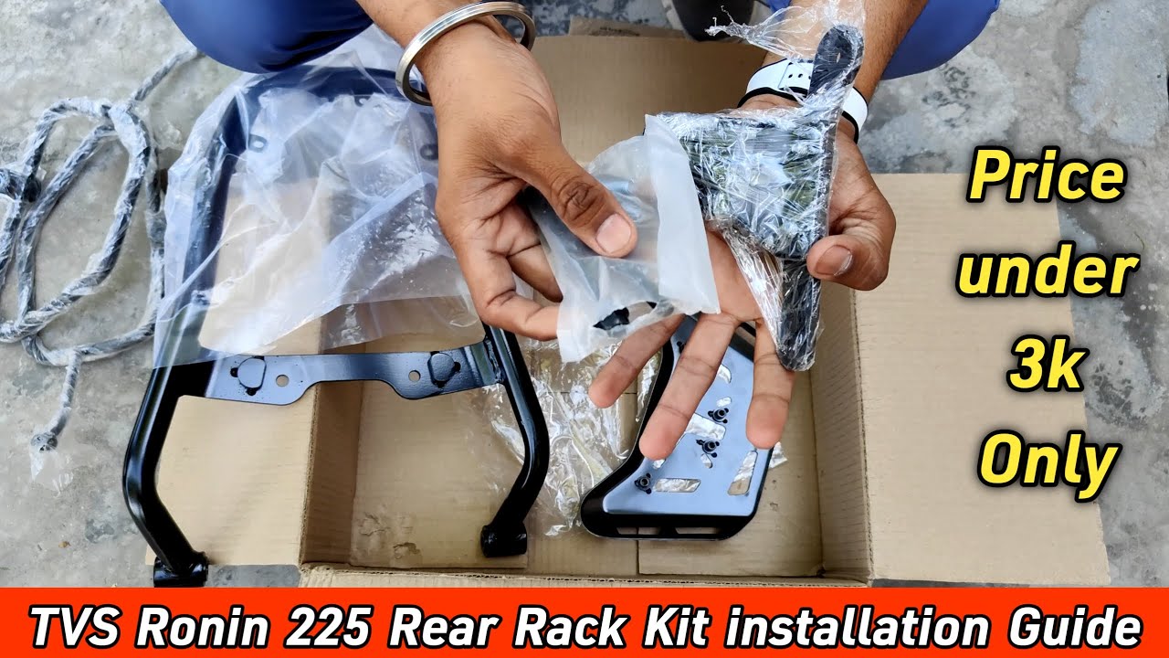 TVS Ronin 225 Genuine Rear Rack Kit Full installation Guide || TVS ...