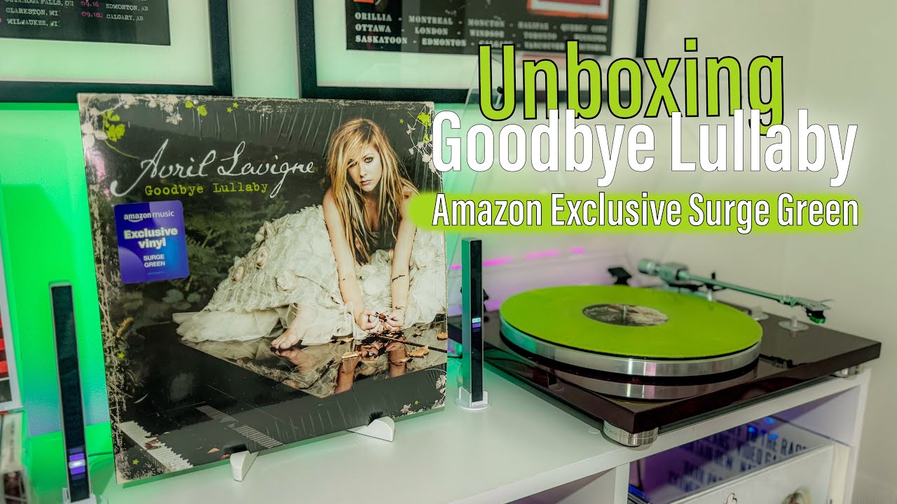 Unboxing Avril Lavigne - Goodbye Lullaby Vinyl (Amazon Exclusive Surge ...