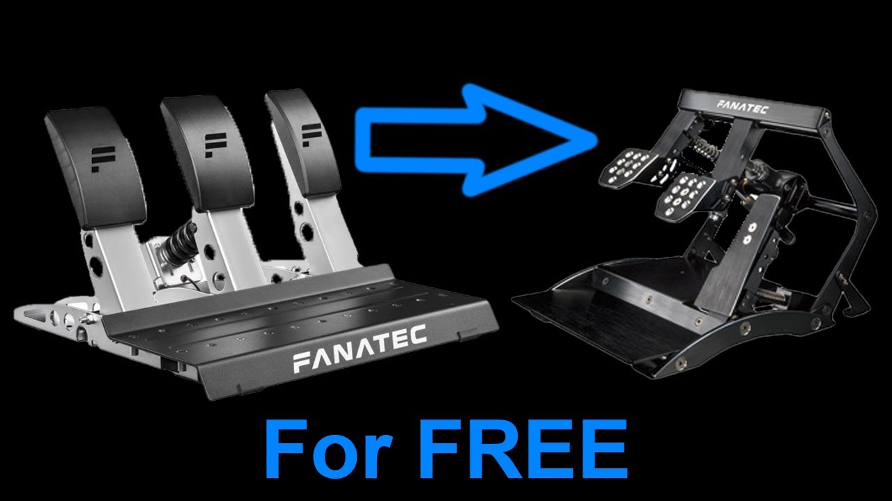 Inverted Fanatec CSL Pedals on NLR Wheel Stand DD - YouTube