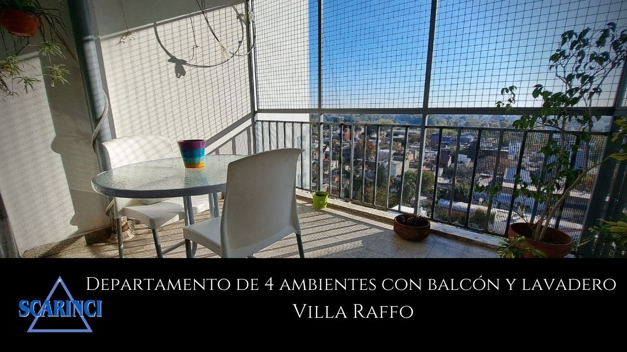 Departamento de 4 ambientes con balcón y lavadero Villa Raffo. - YouTube