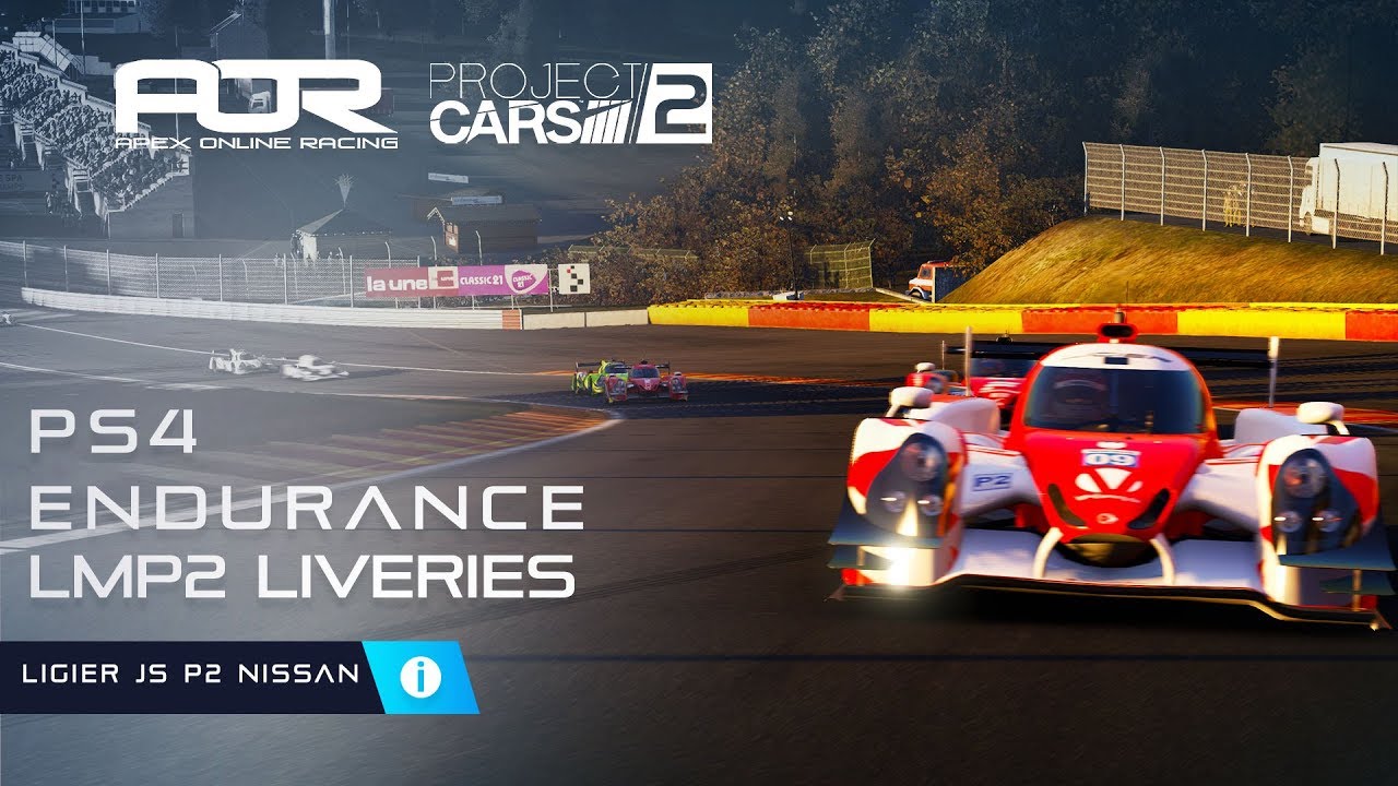 🎬 Project CARS 2 - LMP2 - Ligier JS P2 Nissan Liveries - YouTube