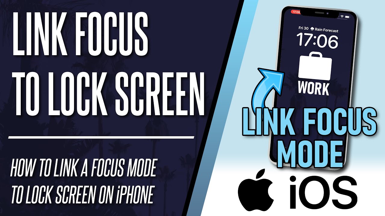 How to Link Focus Mode to Lock Screen on iPhone (iOS 16) - YouTube