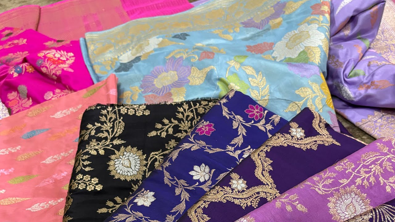 HANDLOOM PURE KATAN SILK BANARASI SAREE FROM VARANASI PURE SILK SAREE ...