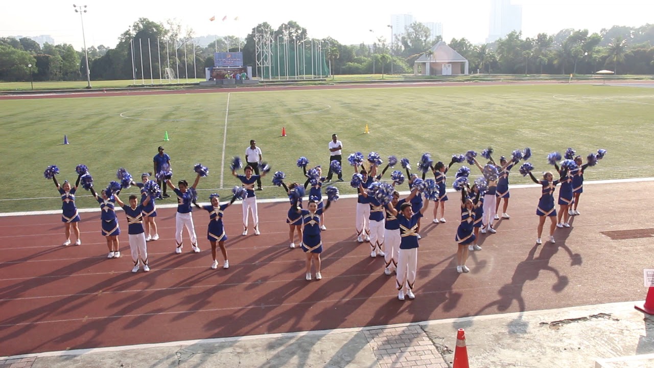 SRI KDU Sports Day Blue House Cheer Leading 2018 - YouTube