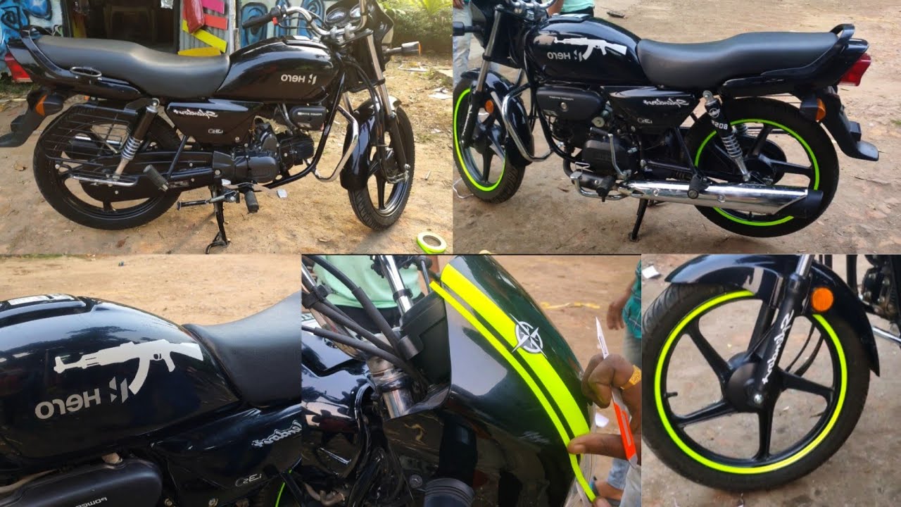 hero splendor sticker modified - YouTube