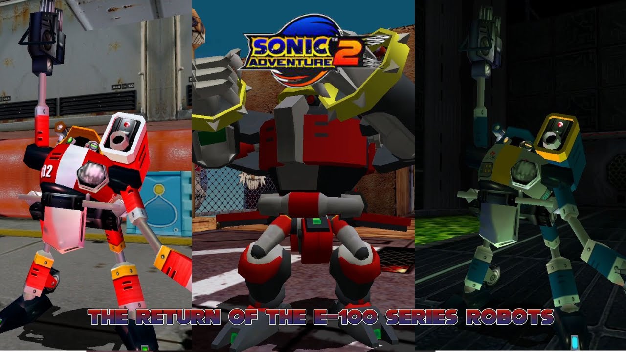 sonic adventure 2 the return of e-series robots - YouTube
