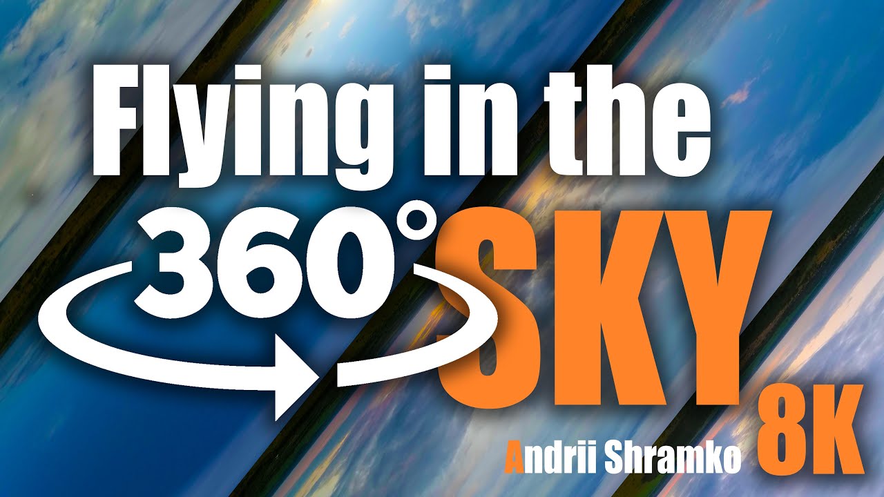 Flying in the VR Cloud. RELAX 360 CLOUD skyscapes. Morning, Evening ...