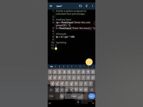python calculate loss percentage - YouTube