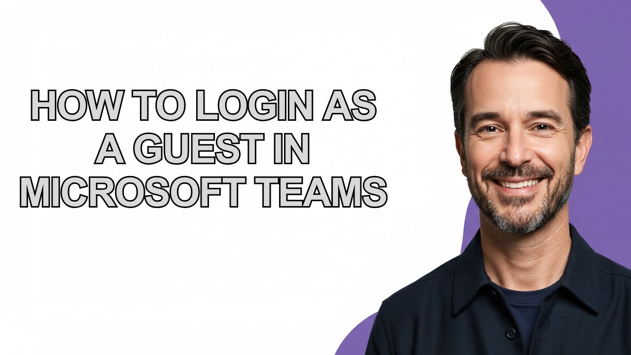 How to Login as a Guest In Microsoft Teams - KevinHowTo - YouTube