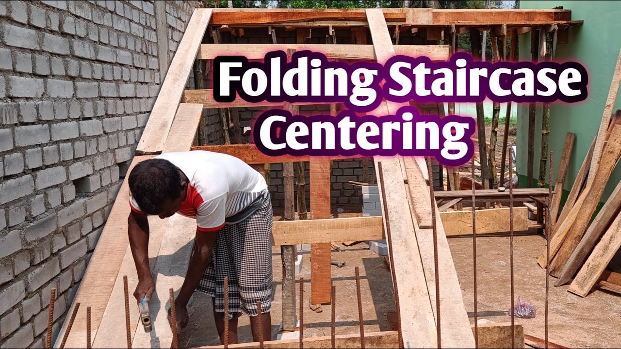 Folding staircase or chain staircase centering work 🔥 civil engineering ...