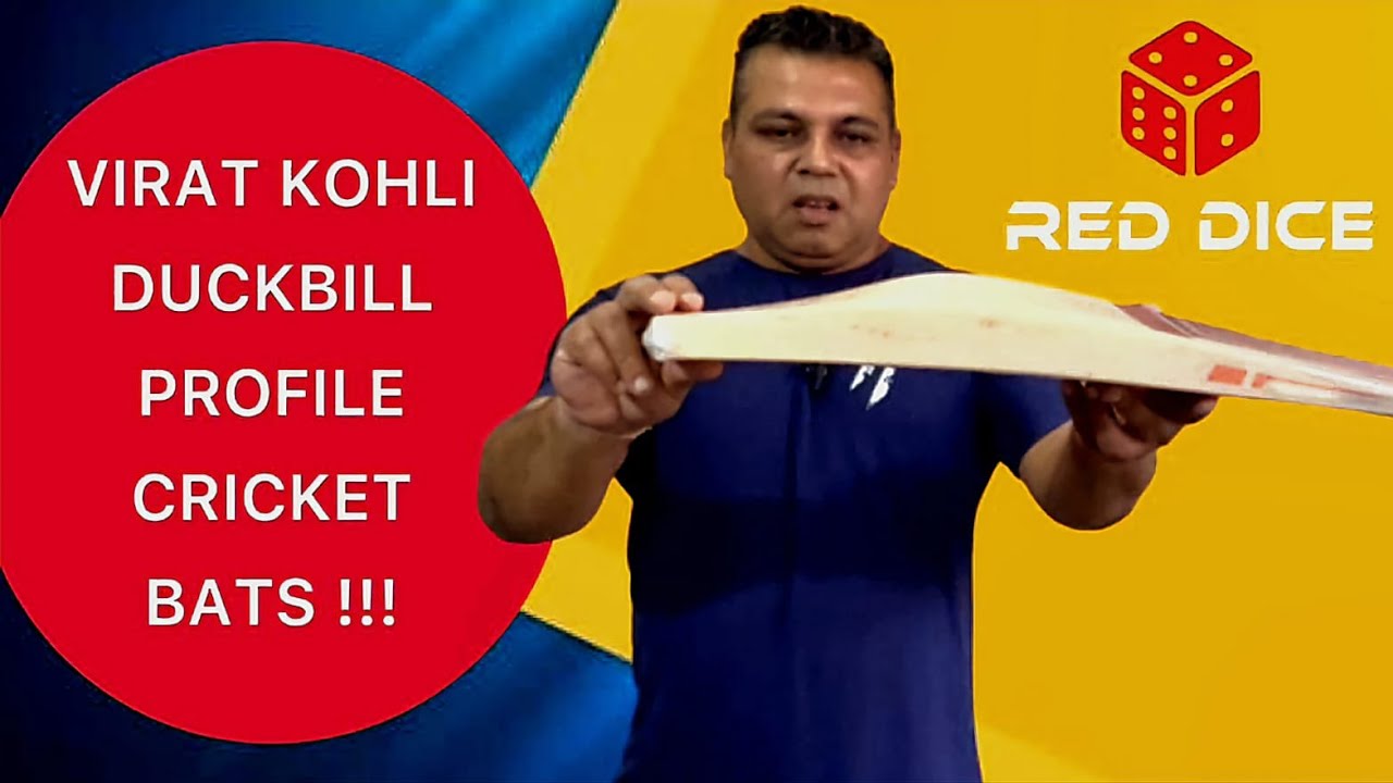 VIRAT KOHLI DUCKBILL PROFILE CRICKET BAT!!! - YouTube