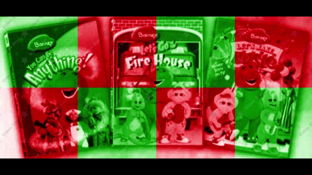 Barney DVDs In (Red & Green Checkerboard) - YouTube