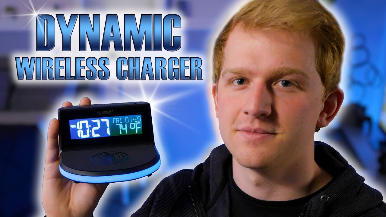 Dynamic Wireless Charger with LED Glow Light - YouTube