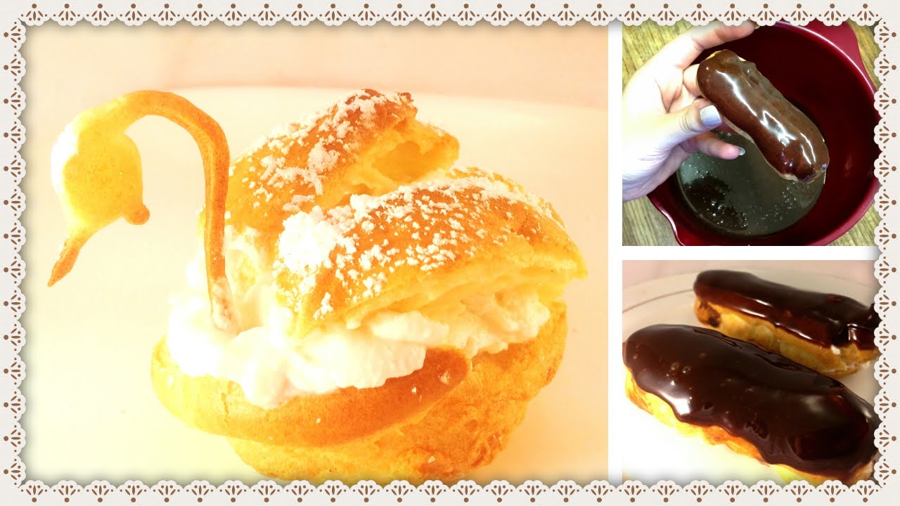 Swans Cream Puffs and Eclairs - YouTube
