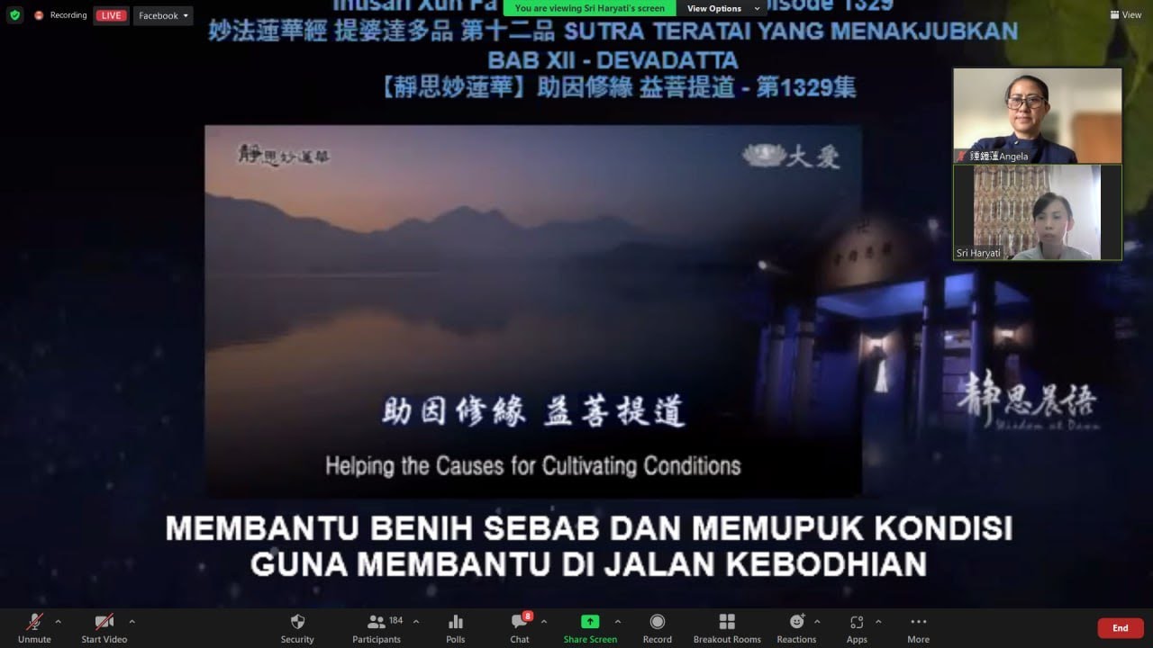 Jumat 28 Juli 2023 - Sharing Xun Fa Xiang Indonesia - Sutra Teratai Ep ...