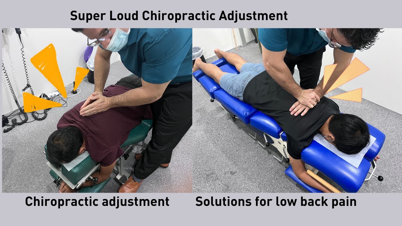 Super loud Low back chiropractic adjustment compilation / Singapore ...