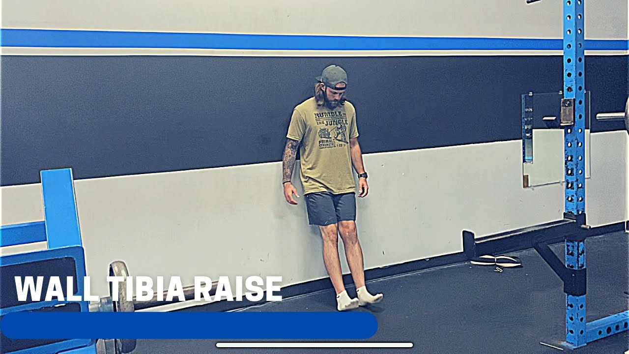 Wall Tibia Raise l Dorsiflexion l - YouTube