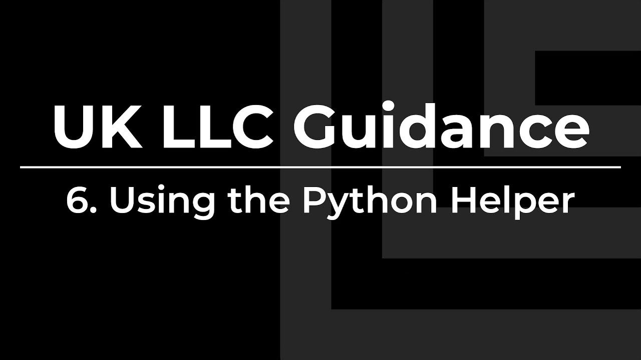 Using the Python Helper - YouTube