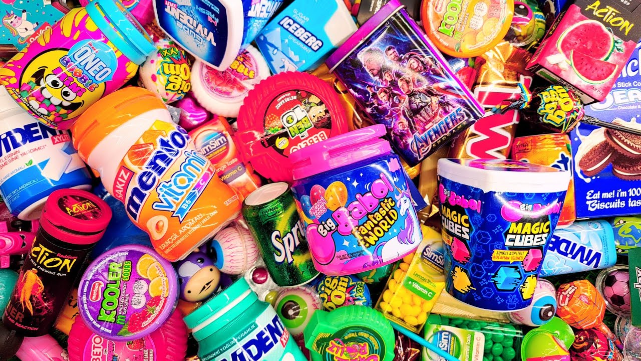 Lots of Yummy Candy With M&M Twix,Kinder Joy, Candy Pop, Candies ASMR ...