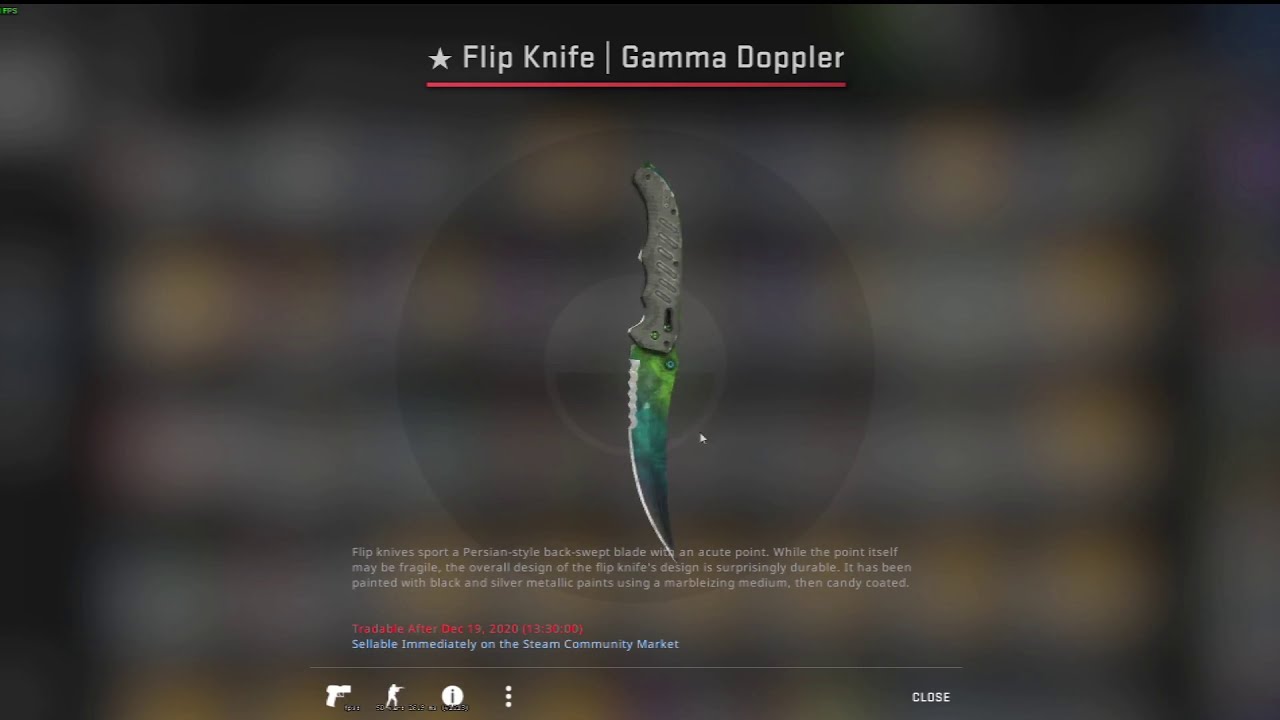 When LORD Gaben GIVES you birthday gift!! (first case) FLIP KNIFE GAMMA ...