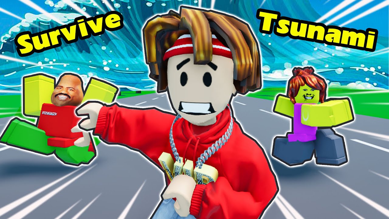 ROBLOX Brookhaven 🏡RP - FUNNY MOMENTS: Mark TSUNAMI SURVIVING Challenge ...