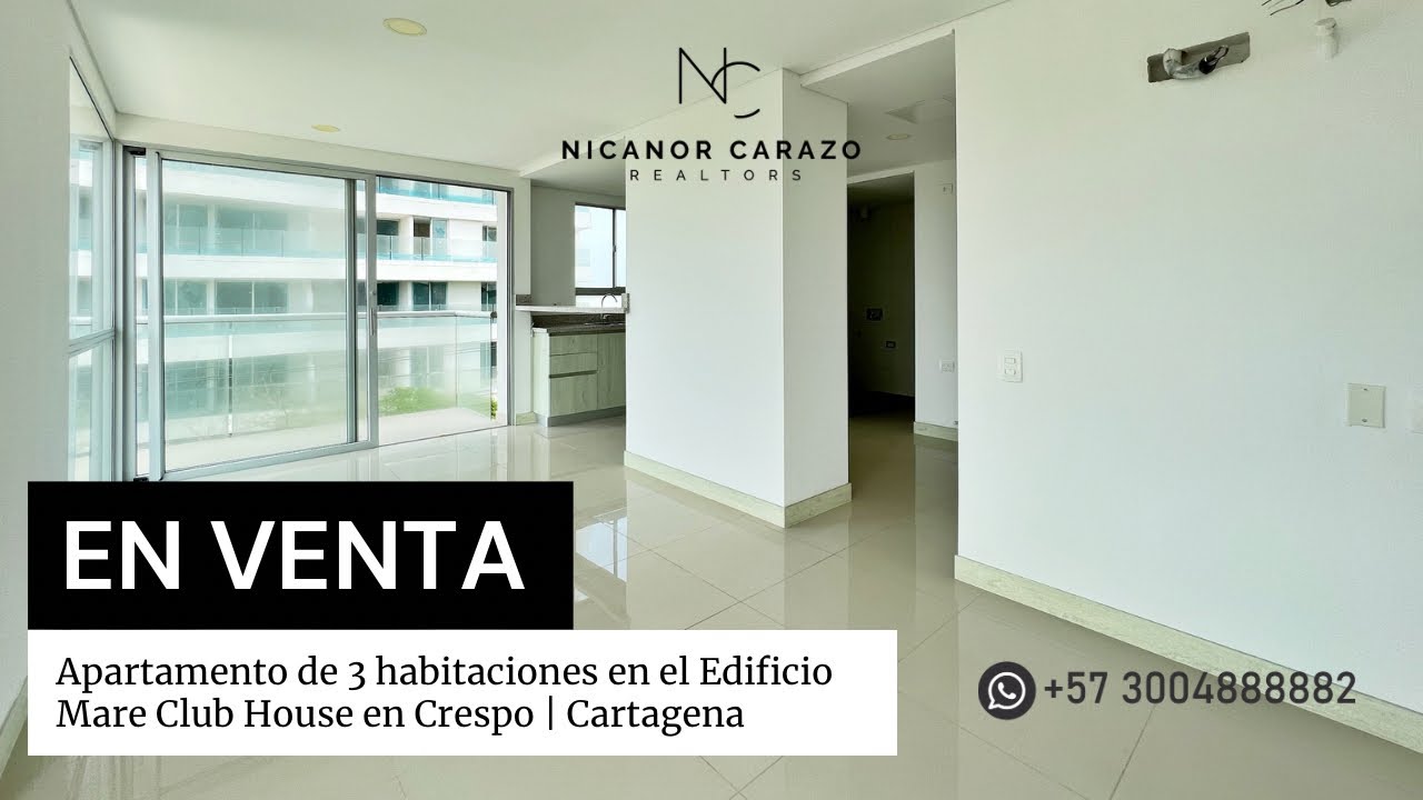 🚩 Apartamento 3 habitaciones en VENTA Edificio Mare Club House en Crespo #Cartagena de indias ...