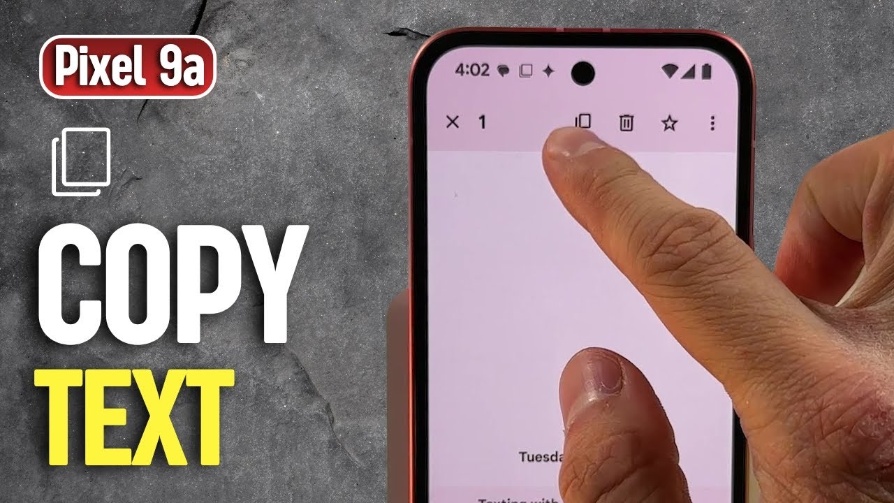 Google Pixel 9a Tutorial - Easily Copy and Paste Text Messages - YouTube
