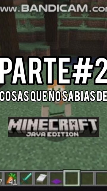 cosas que no sabias de Minecraft java #2 #minecraft - YouTube