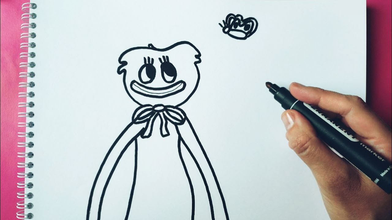 HOW TO DRAW KISSY MISSY POPPY PLAYTIME EASY AND QUICKLY - YouTube
