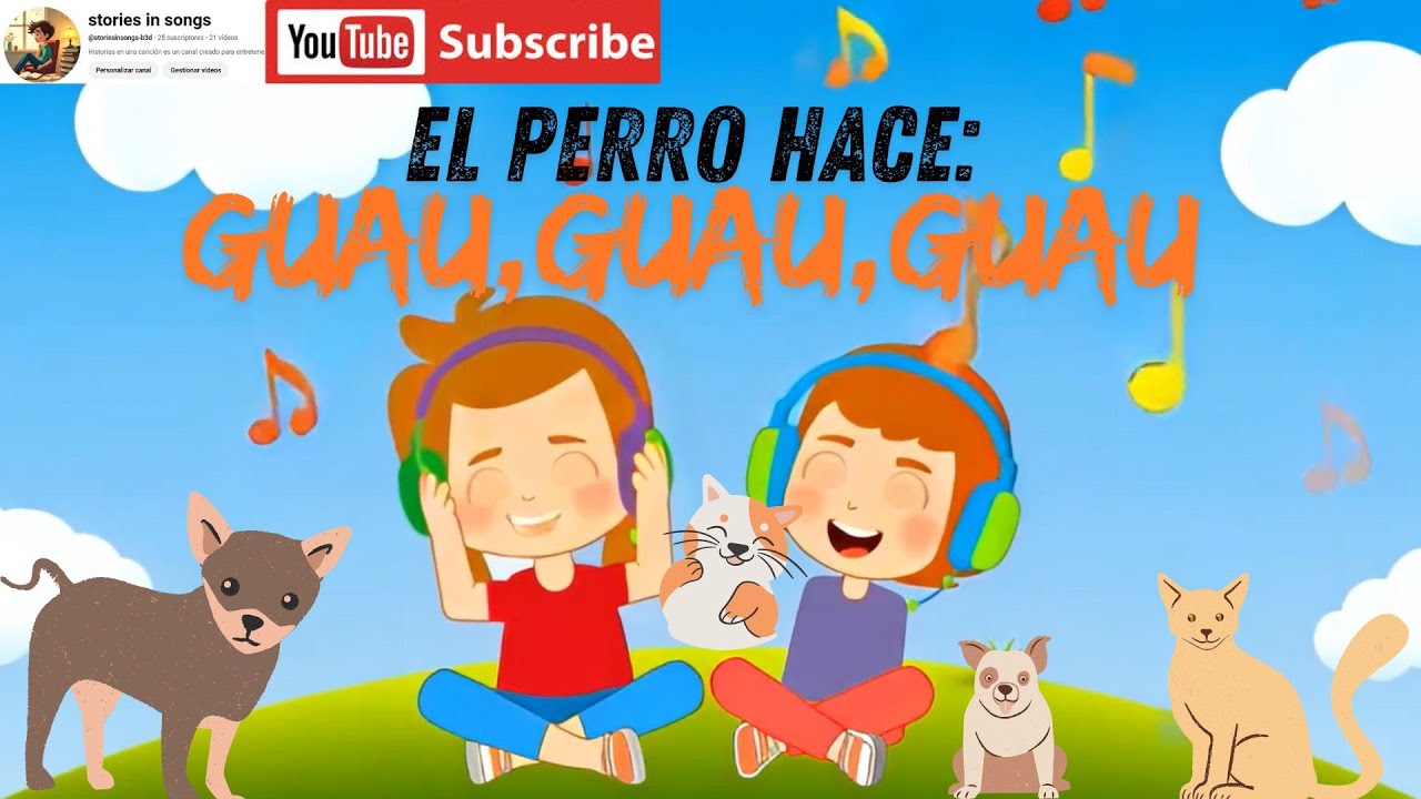 EL PERRITO HACE: " GUAU,GUAU,GUAU" - YouTube