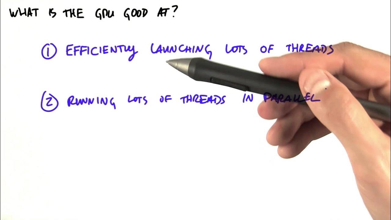 What the GPU Is Good At - Intro to Parallel Programming - YouTube
