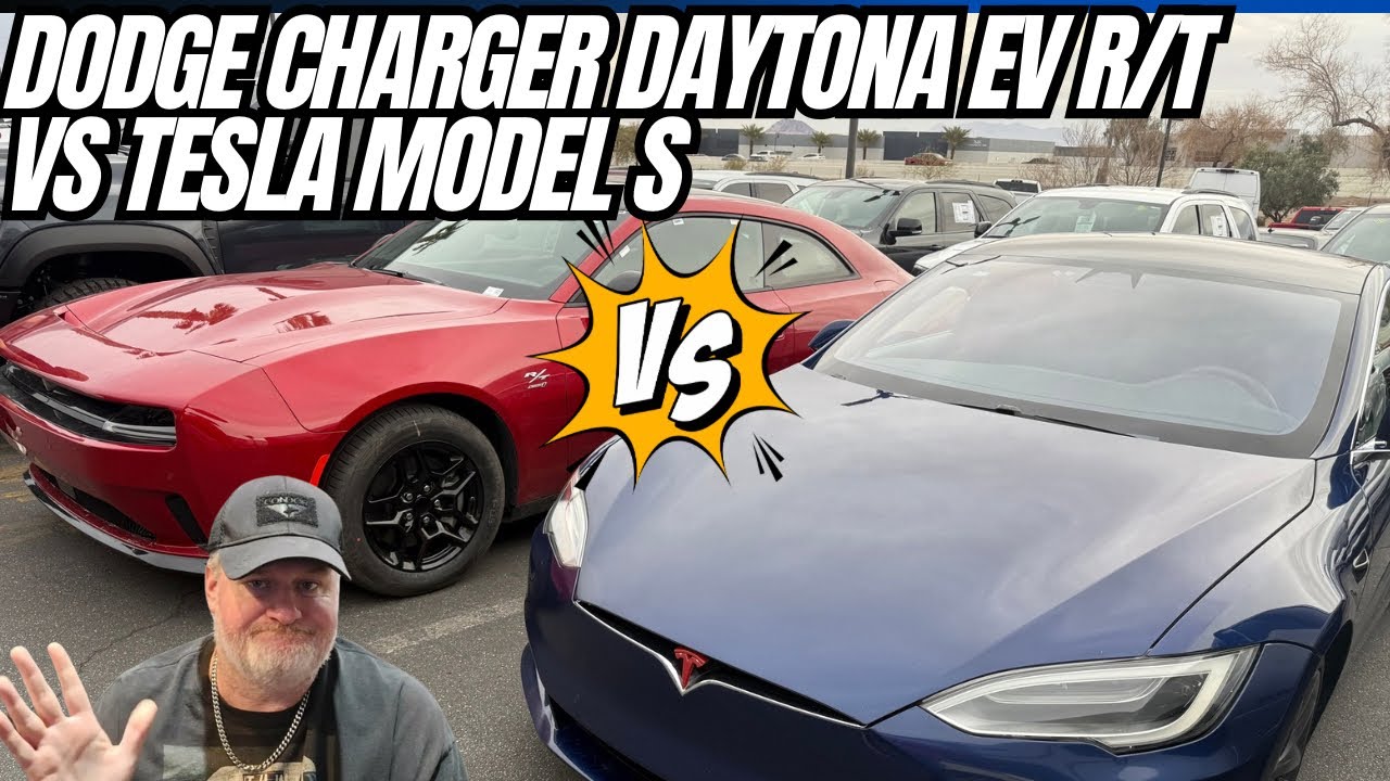 Dodge Charger Daytona EV VS Tesla Model S - YouTube