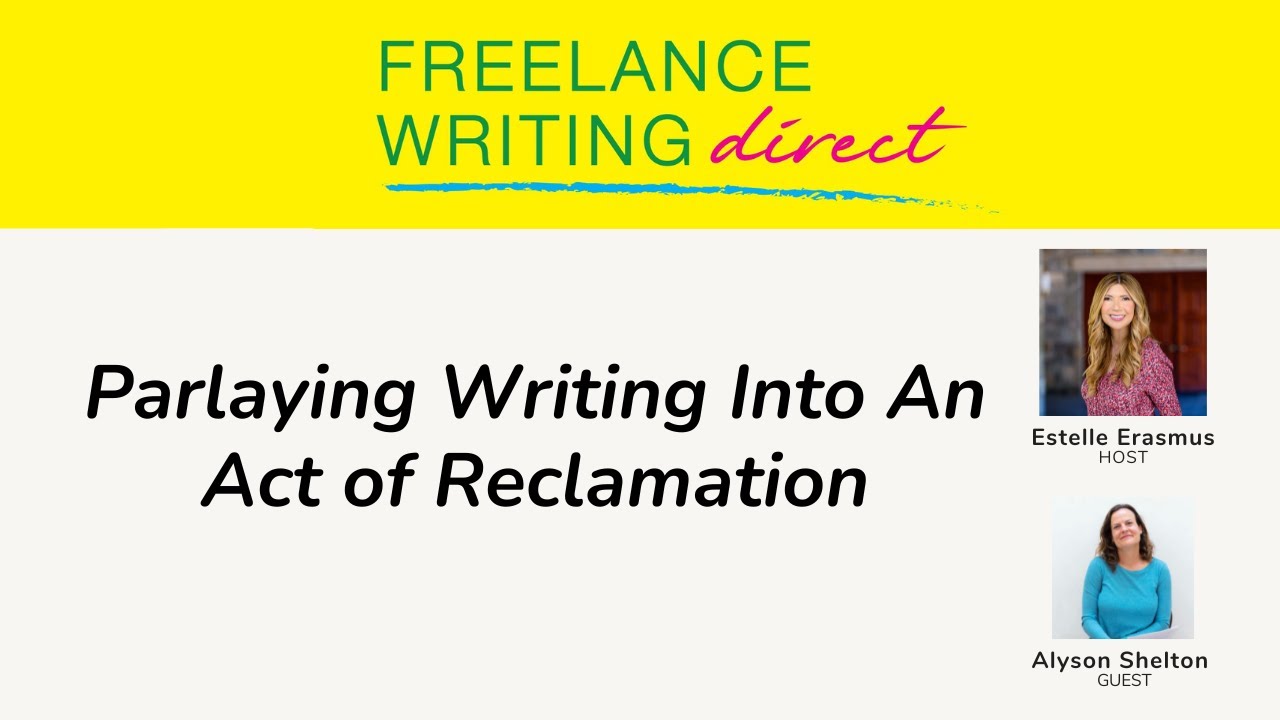 #125 Parlaying Writing Into An Act of Reclamation Featuring Alyson ...