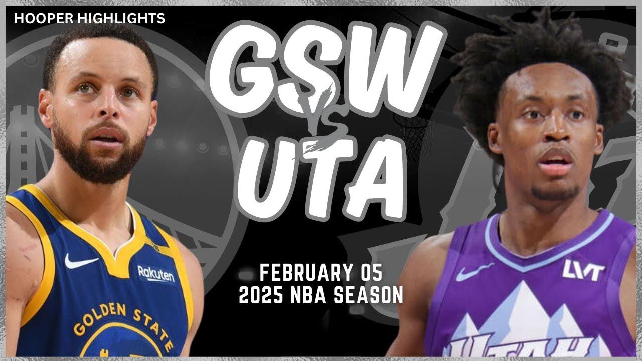 Golden State Warriors vs Utah Jazz Full Game Highlights | Feb 5 | 2025 ...