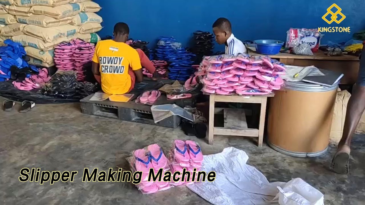 PVC PCU Slipper Making Machine 200 Pairs / hour Injection Molding - YouTube