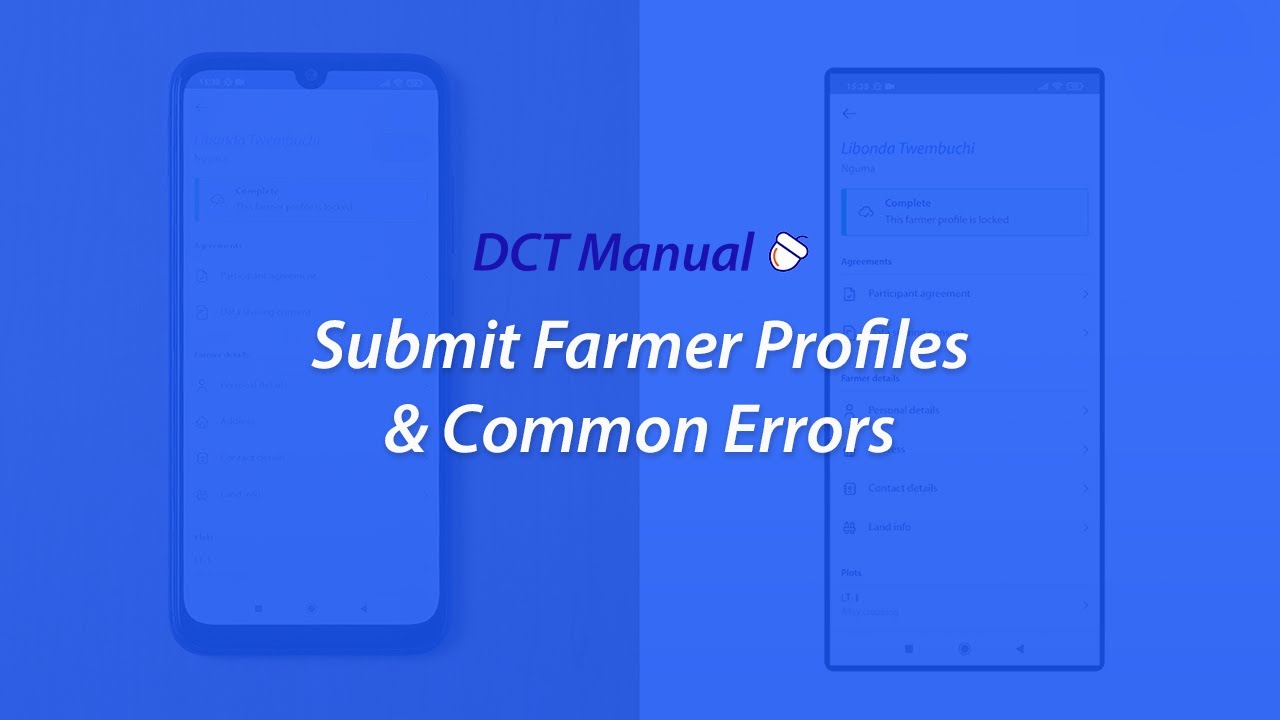 How To Submit A Farmer Profile | Acorn DCT App - YouTube