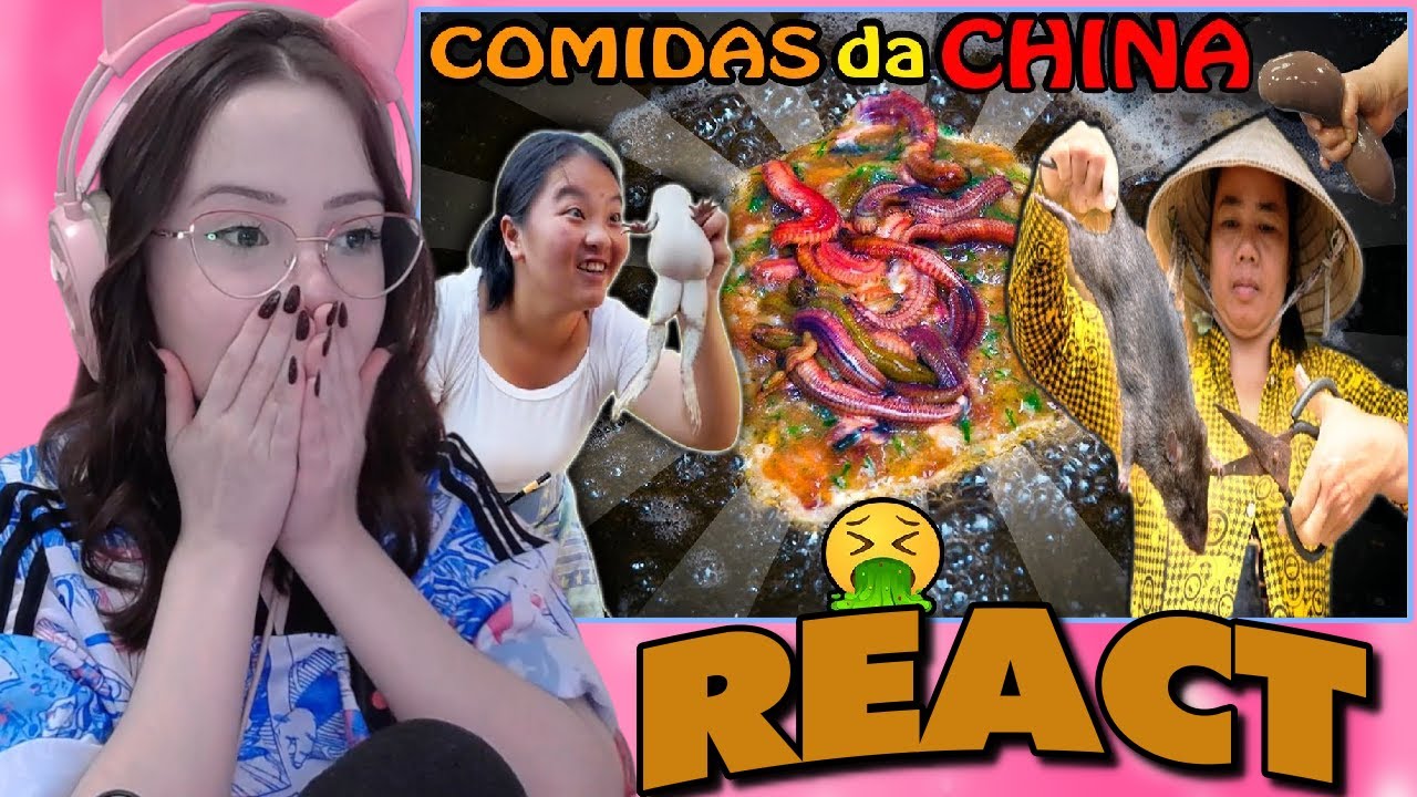 REAGI As Mais Nojentas Comidas da China! Pior que as Comidas Indianas! Comidas Asiáticas - YouTube