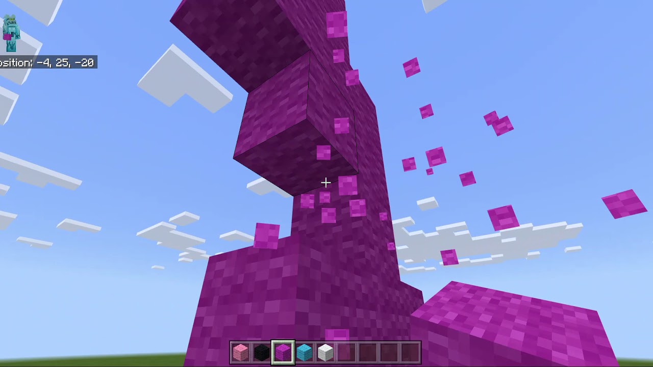 Minecraft mew pixel art build pt3 - YouTube