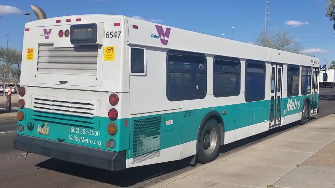 (RETIRED) Valley Metro - 2007 New Flyer D40LF 6547 - YouTube