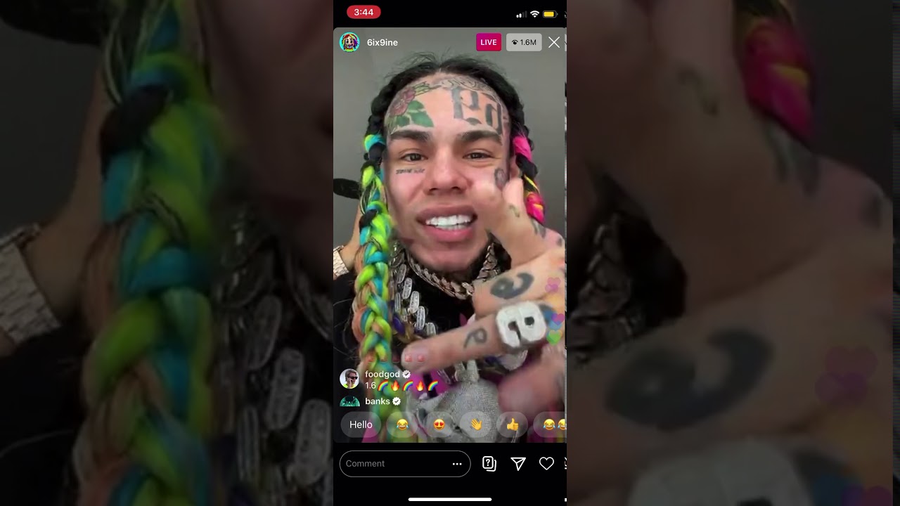 6ix9ine FULL LIVE STREAM! May 8, 2020 - YouTube