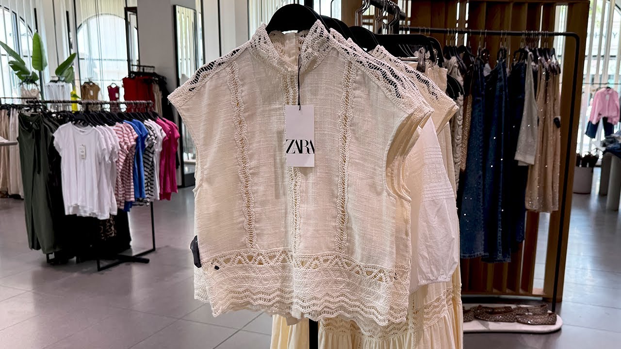 ZARA NEW LINEN, CROCHET & LACE FEMININE COLLECTION / NEW IN - YouTube