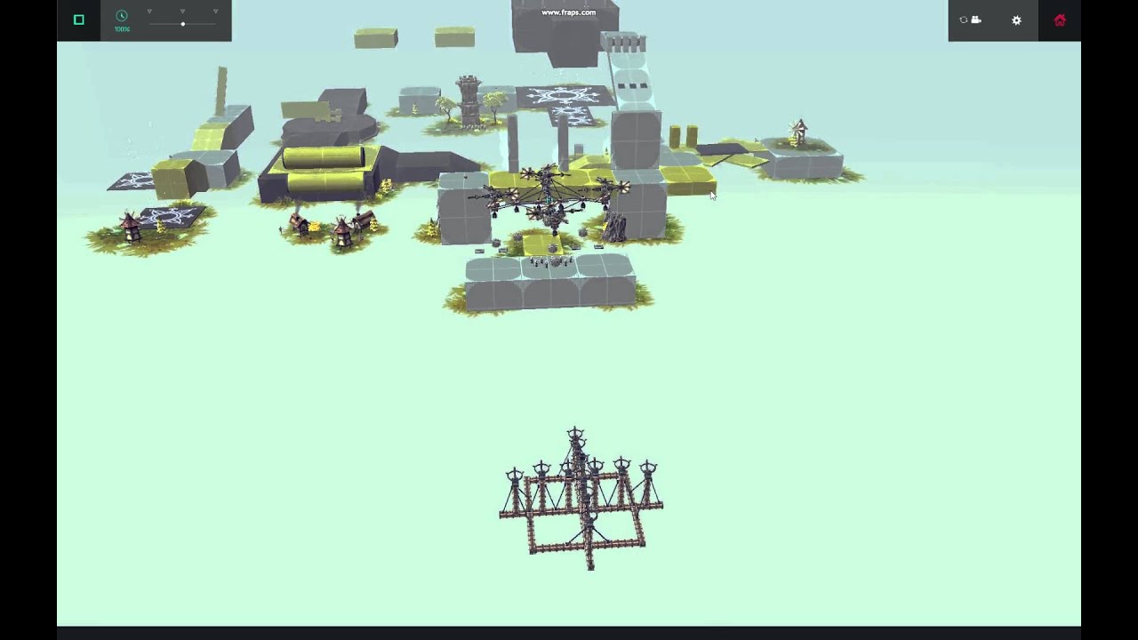 BESIEGE - fully controllable quadcopter / 12 bombs / yaw height roll - YouTube