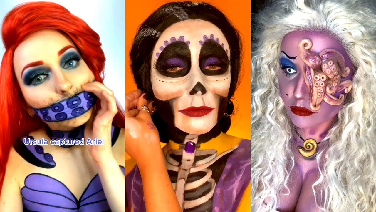 Makeup Inspired By Disney Characters TikTok Pixar Makeup Challenge ...