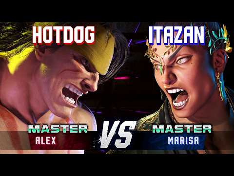 SF6 ▰ HOTDOG29 (Alex) vs ITAZAN (Marisa) ▰ High Level Gameplay