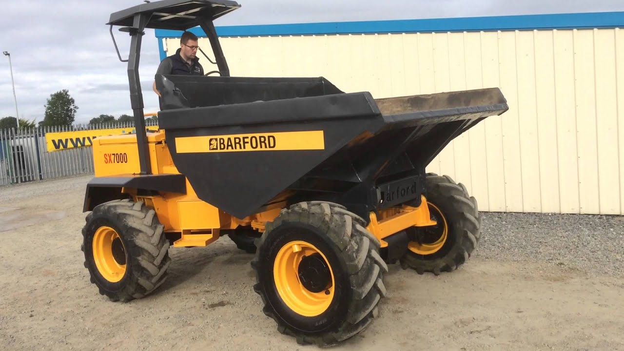 BARFORD SX7000 7 TON STRAIGHT SKIP DUMPER C/W CANOPY - YouTube