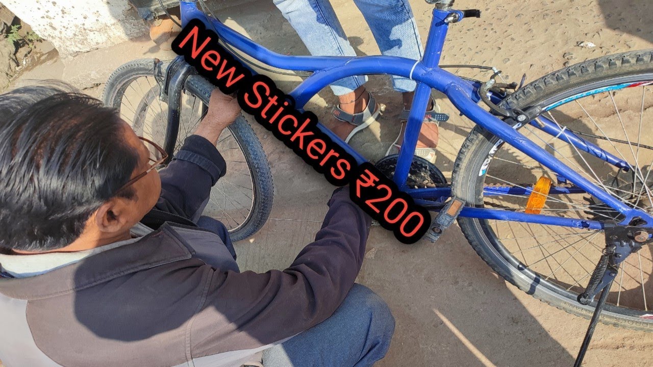 FINALLY Installing NEW STICKERS ON MY CYCLE🔥|| HOW TO INSTALL STICKERS ...