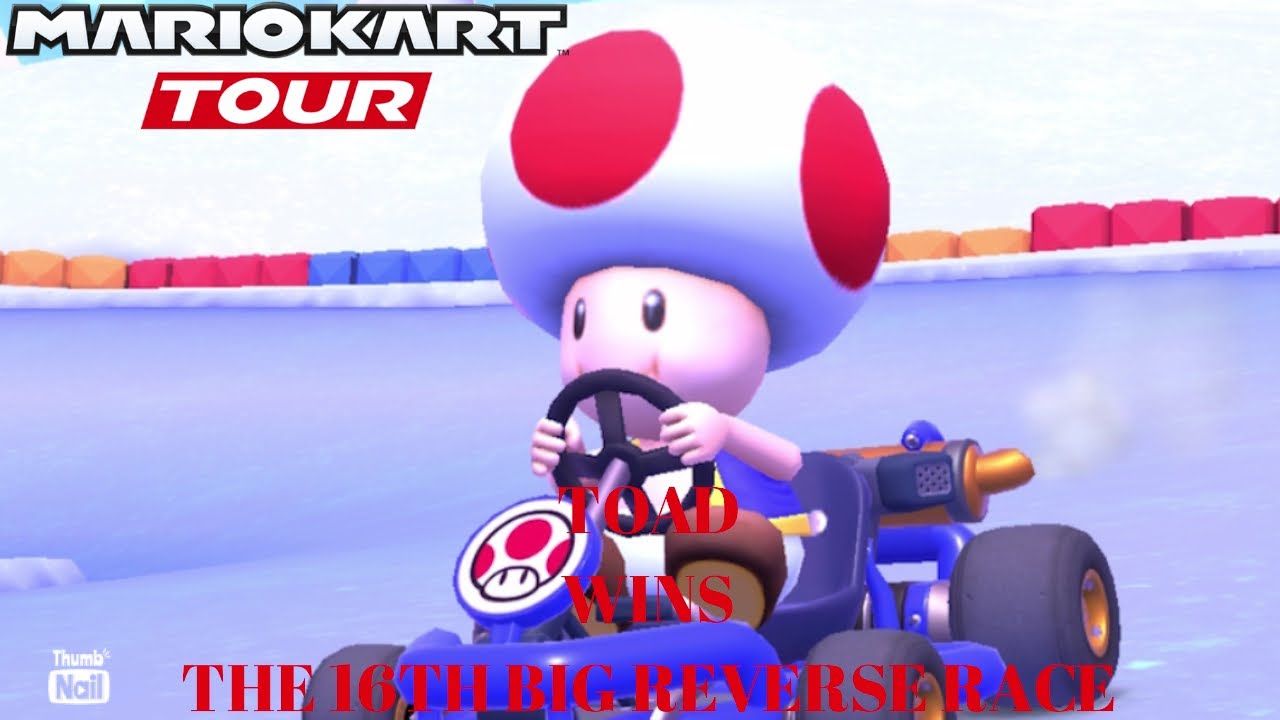 Toad Wins The 16th Big Reverse Race - YouTube