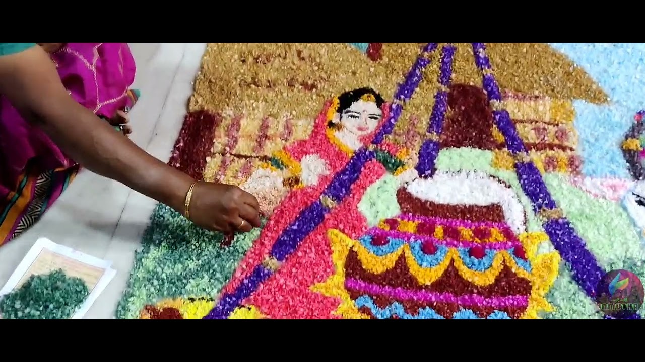 PONGAL RANGOLI IN ROCK SALT | AMUTHA'S CRAFT - YouTube